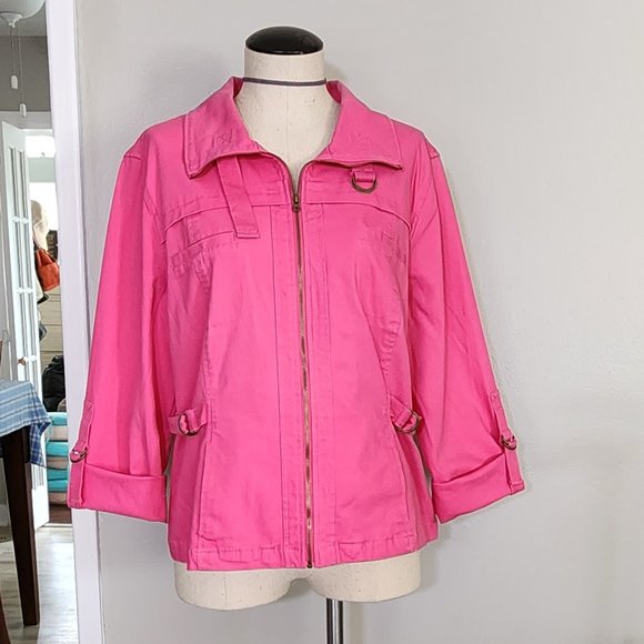 Ruby Rd. | Jackets & Coats | Ruby Rd Pink Jean Jacket | Poshmark
